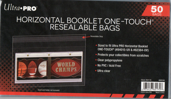 Ultra Pro Horizontal Booklet One-Touch Resealable Bags 50 Bags – RGV ...